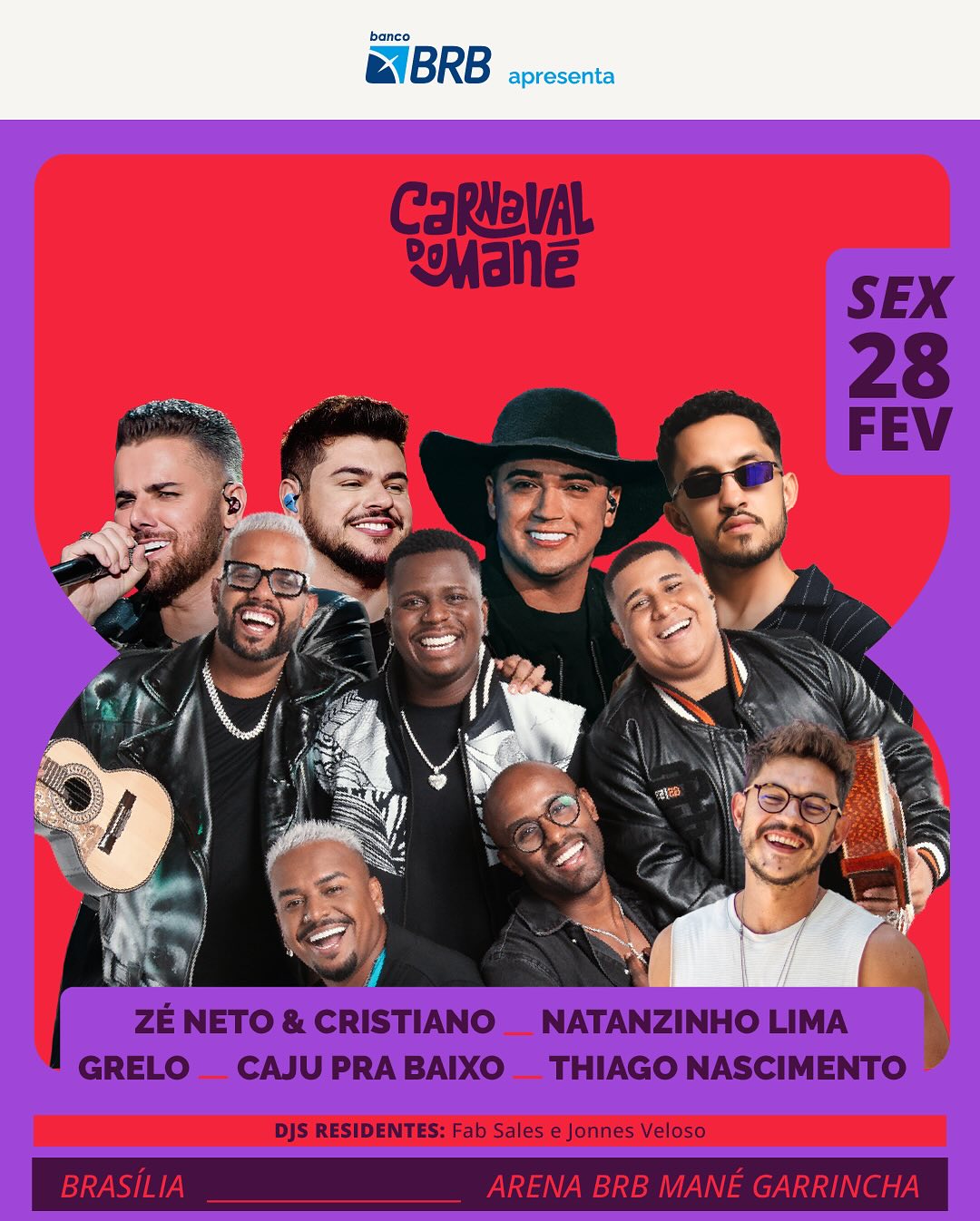 Zé Neto e Cristiano + Nattanzinho Lima + Grelo + Caju para Baixo ...